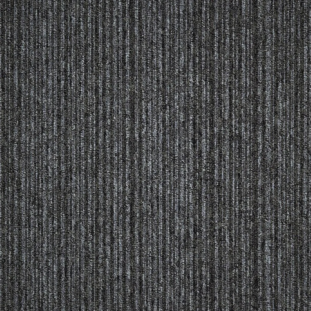 Tapibel, Kobercový čtverec Coral Lines 60345-50 šedo-černý 50 x 50 cm, chodba / předsíň