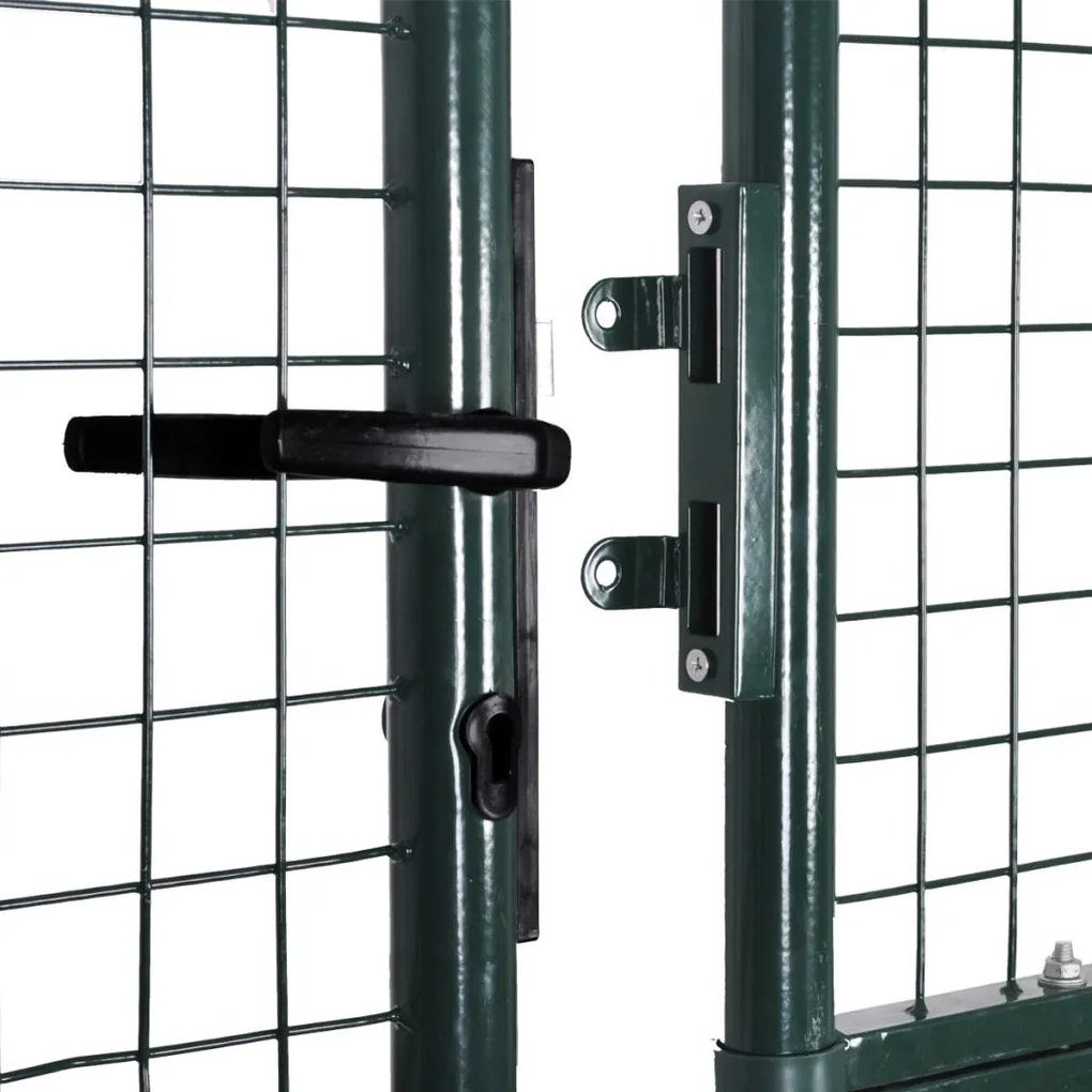 Dvoukřídlá plotová brána z oceli s práškovým lakem