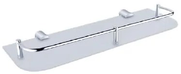 Nimco Bormo - Polička, délka 40 cm, matné sklo/chrom BR 11091AX-40-26