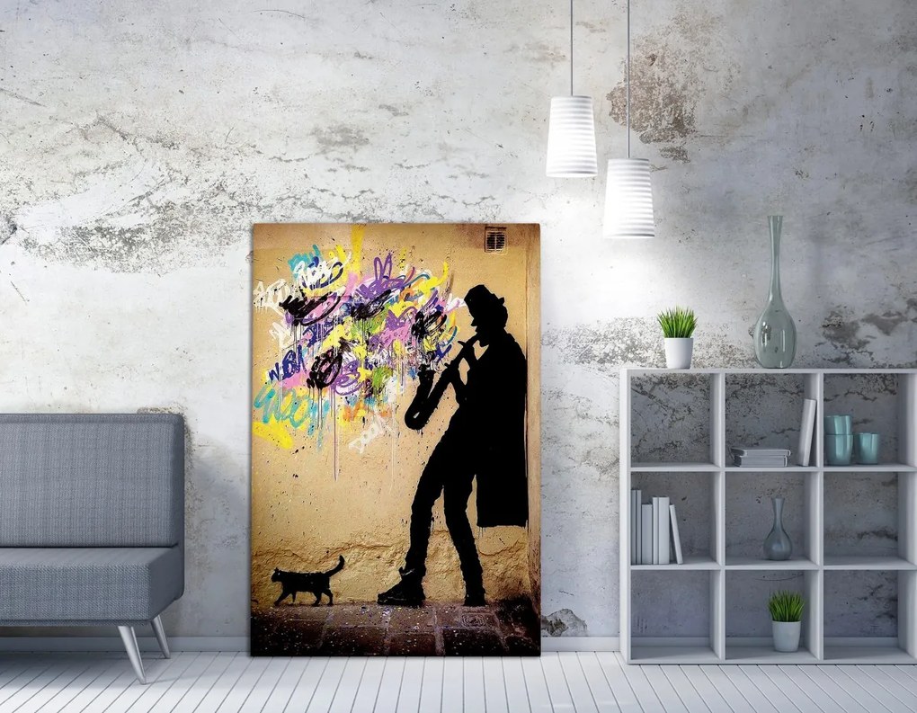 Obraz na plátně Jazz player WY40 50x70 cm