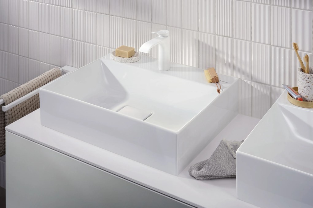 Hansgrohe AddStoris, držák na ručník dvouramenný, matná bílá, HAN-41770700