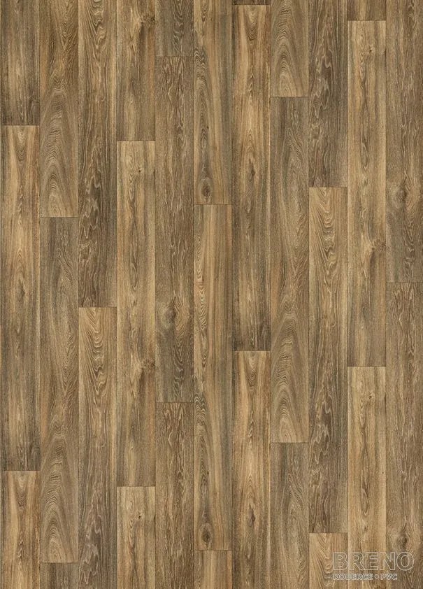 Breno PVC AMBIENT Havanna Oak 669D – tmavé dřevo, šíře 200 cm