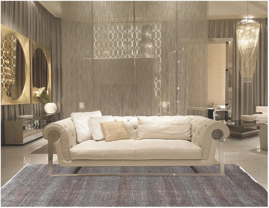 Diamond Carpets India, Ručně vázaný kusový koberec Diamond DC-MCN Light grey/brown, 365x550, hnědá, chodba / předsíň