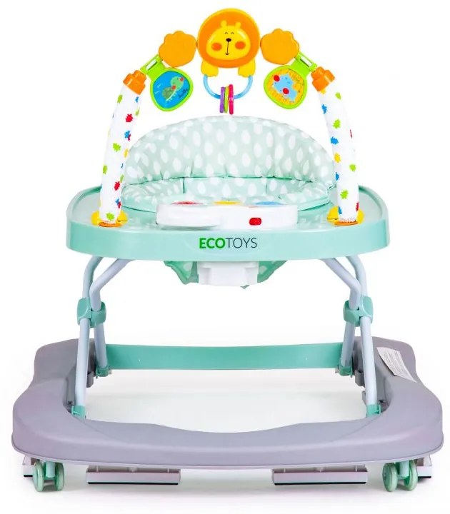 EcoToys Interaktivní dětské chodítko - mentolové, W1507UR2 MINT