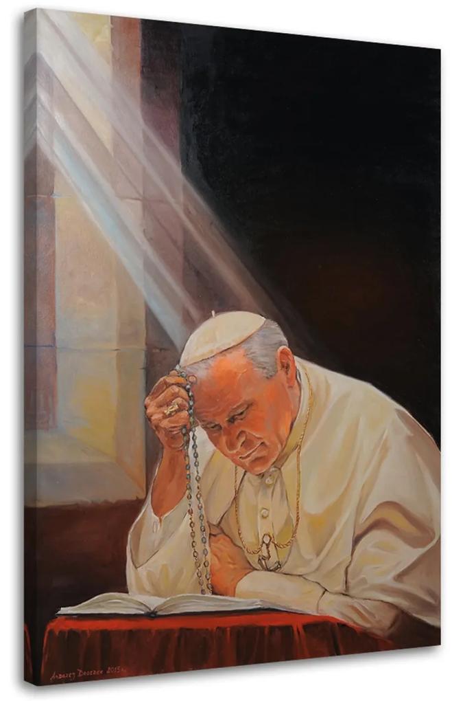 Obraz na plátně Papež Jan Pavel II. - 70x100 cm