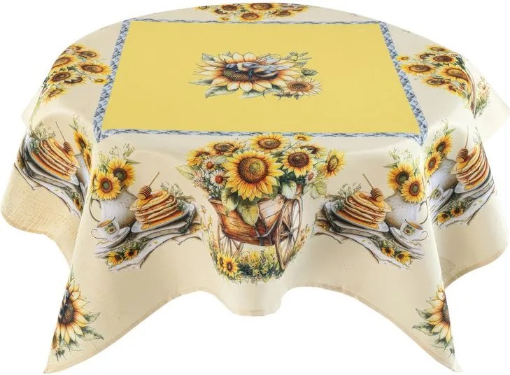 Středový ubrus SUNFLOWERS 85 x 85 cm