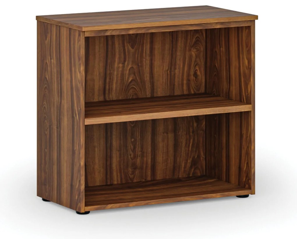 Kancelářský regál PRIMO WOOD, 800 x 420 x 740 mm, ořech