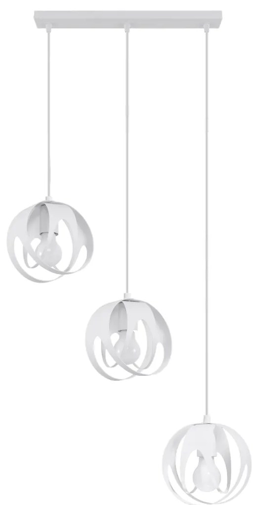 Sollux Lighting Závěsné svítidlo TULOS 3L bílé