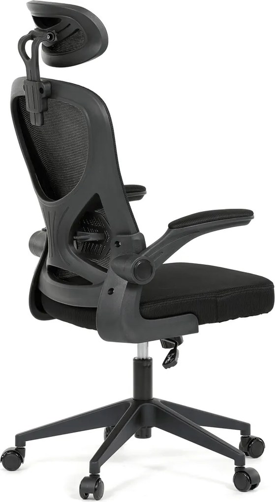 Ergonomická kancelářská židle ALEXANDRE - černá síťovina