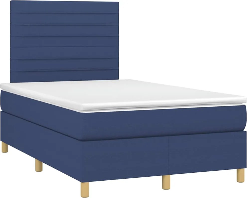 Box spring postel s matrací černá 120x190 cm textil 3269943