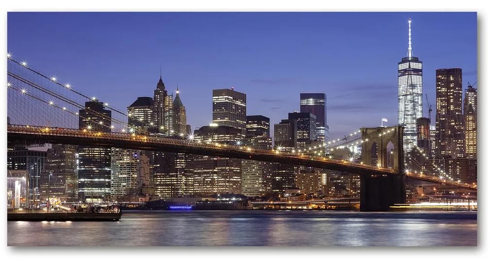 Foto obraz akrylové sklo Manhattan noc