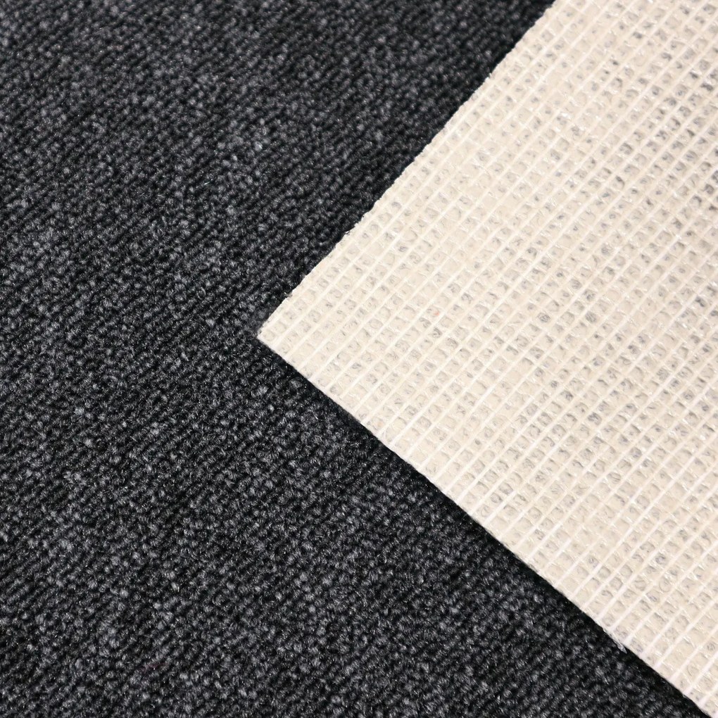 Condor Carpets, Metrážový koberec Classica 87, zátěžový, na míru, šíře 4m,5m, šedá, ab (mřížka), chodba / předsíň