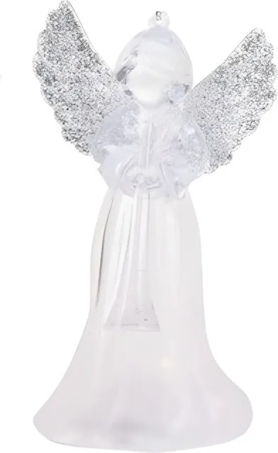 Závěsný anděl s LED, typ 2, 11 cm
