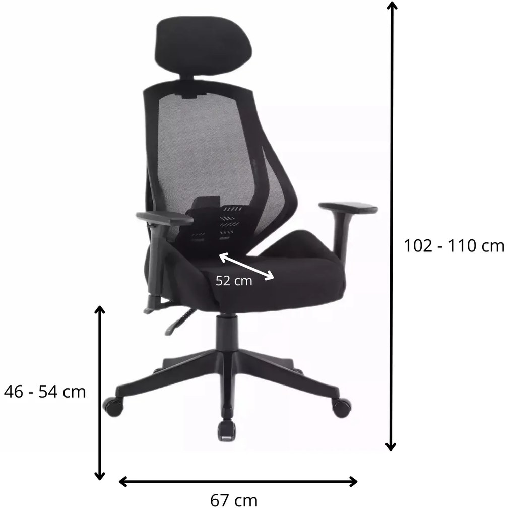Kancelářská židle Q-406 M černá