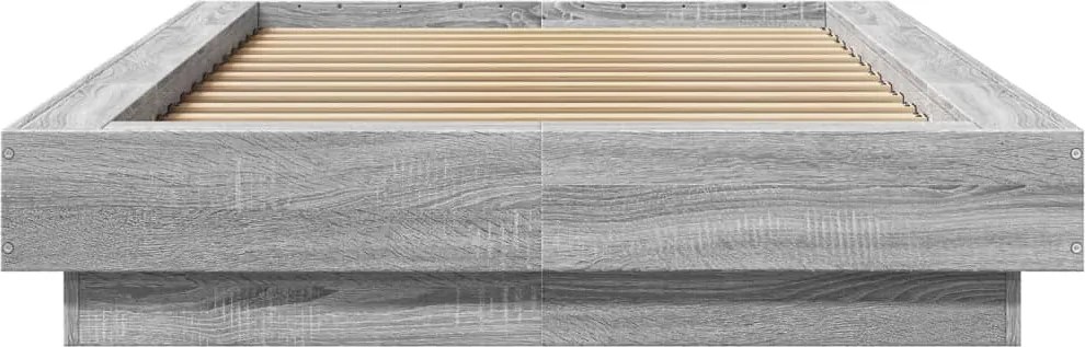 Rám postele šedý sonoma 90 x 200 cm kompozitní dřevo 3281215