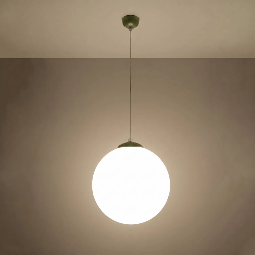 Sollux Lighting Závěsné svítidlo UGO 40 olivově zelené