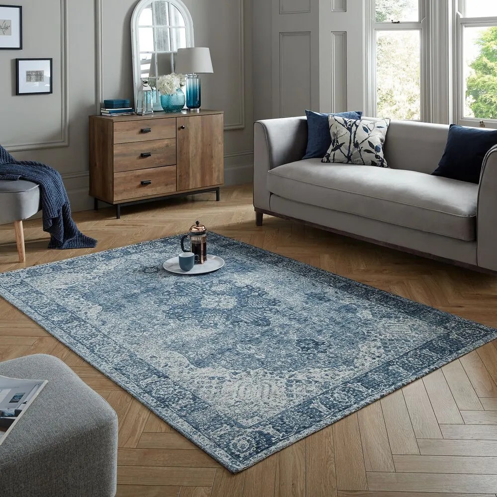 Flair Rugs koberce Kusový koberec Manhattan Antique Blue - 120x170 cm