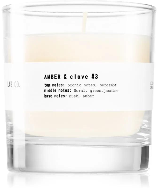 Ambientair Lab Co. Amber & Clove vonná svíčka 200 g