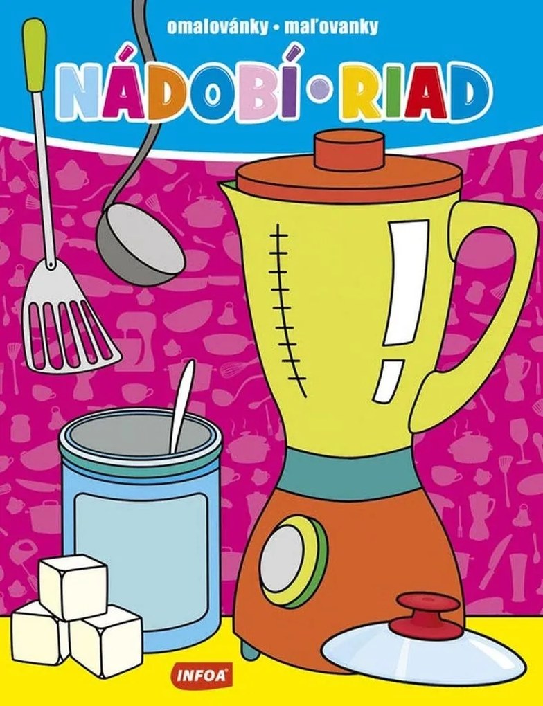 Omalovánky nádobí/riad omalovánka