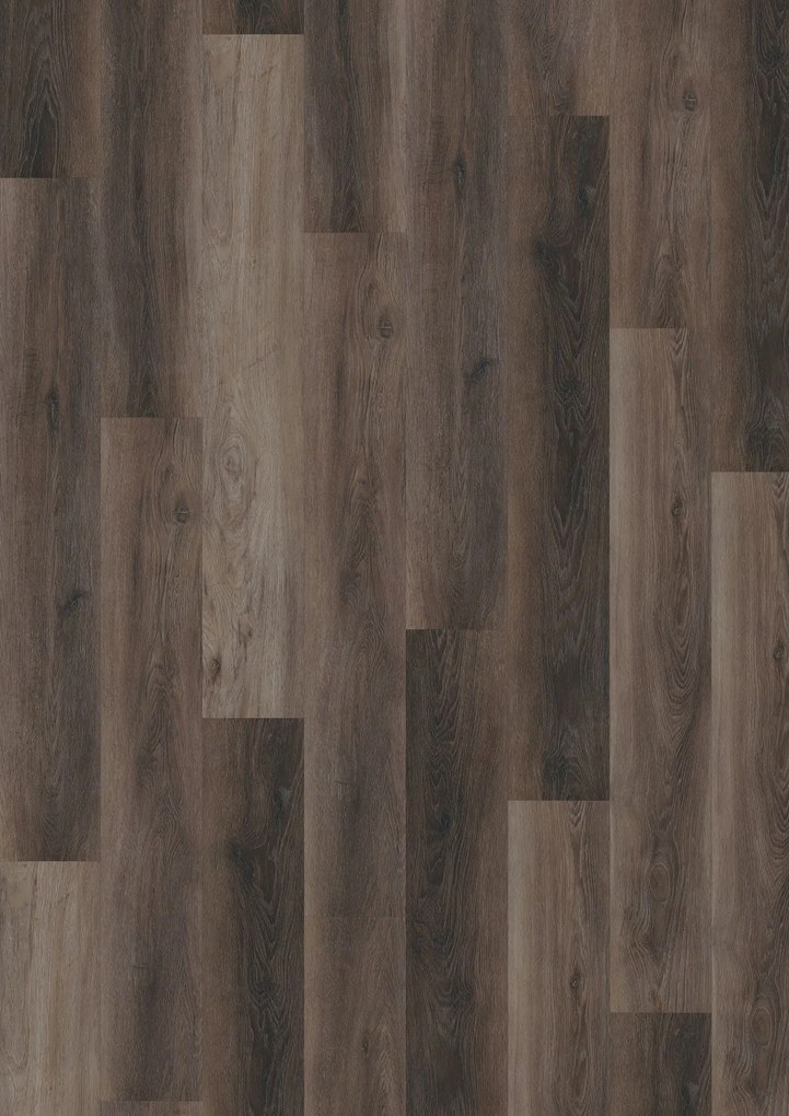 Oneflor, Vinylová podlaha lepená ECO 55 050 Walnut Dark Brown - ořech, 1219,2 x 184,1 mm