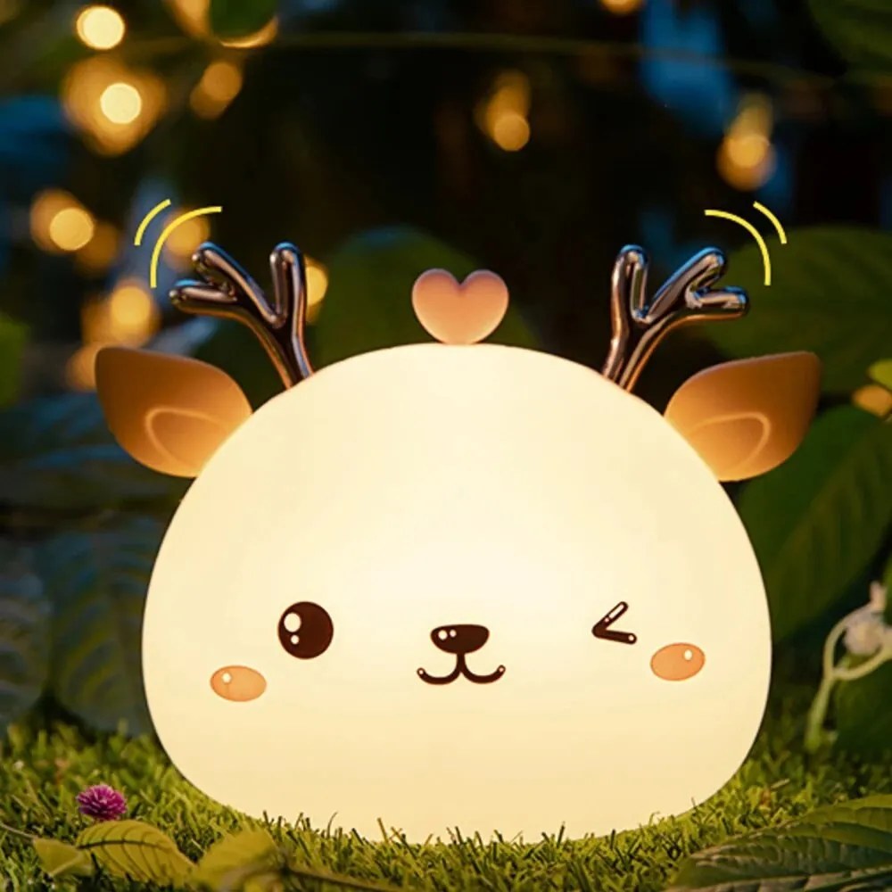 Dětská stolní LED lampa Fawn bílá