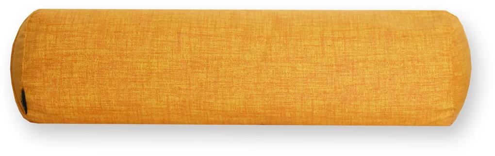 GADEO Polohovací válec, bolster na jógu UNI žlutá Výplň: polštář s pohankovými slupkami + potah, Rozměr: 50x15 cm