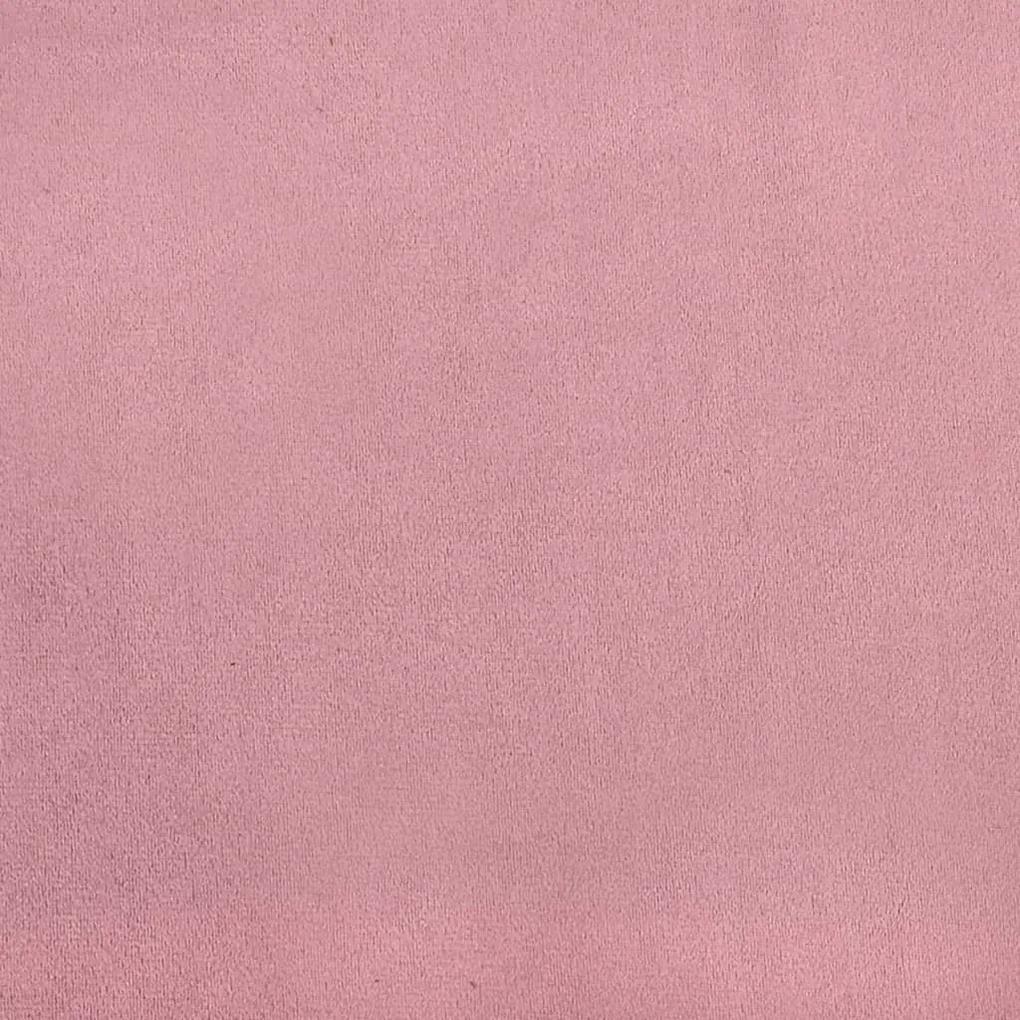 vidaXL Lavice 110 x 76 x 80 cm samet [351448] Barva: Růžová