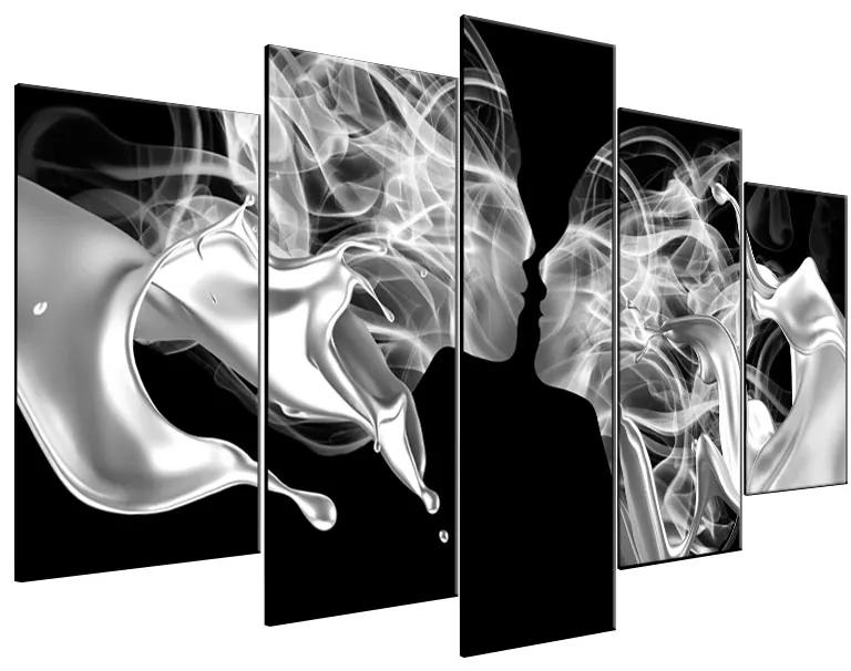 Obraz láska z kouře Velikost (šířka x výška): 200x100 cm
