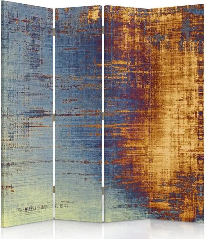 Paraván - Abstraction - Sunrise | čtyřdílný | oboustranný 145x150 cm