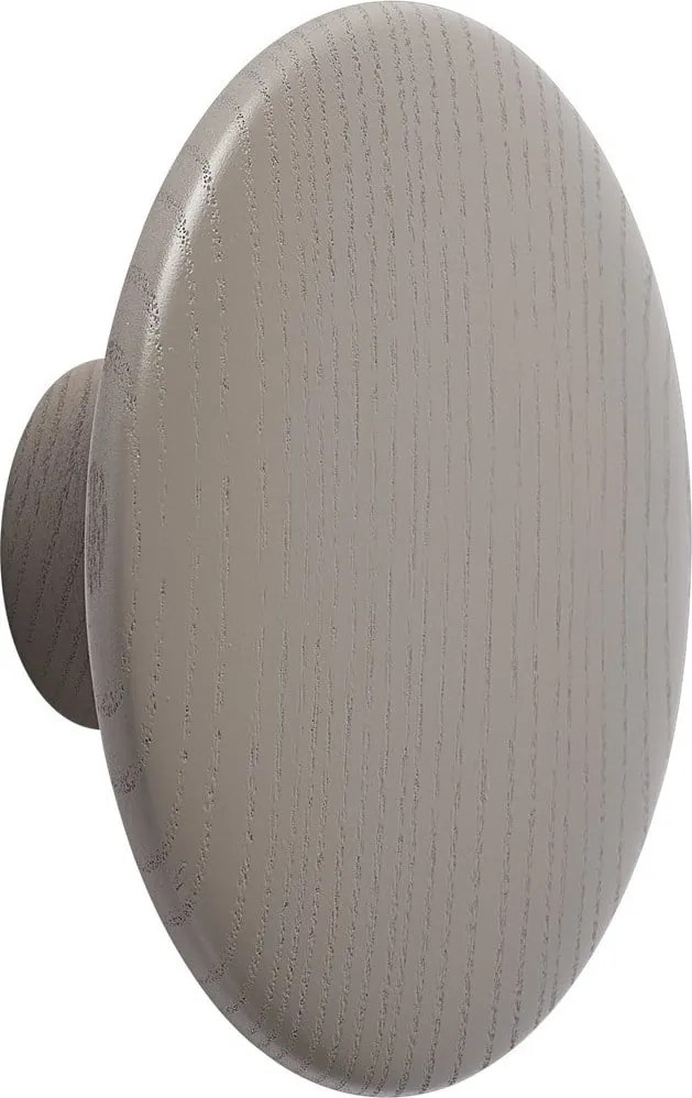 Háček na zeď Dots Wood 6,5 cm taupe