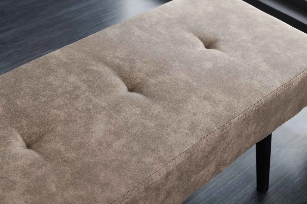 Designová lavice Bailey 100 cm taupe