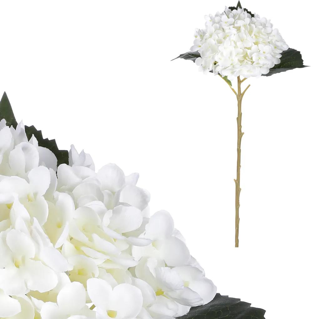 Hortenzie na stonku, bílý květ KN7008 WT