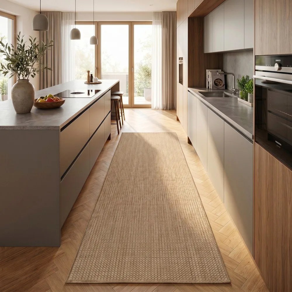 Béžový vnitřní a venkovní běhoun 80x250 cm Mira 1450 – Ayyildiz Carpets