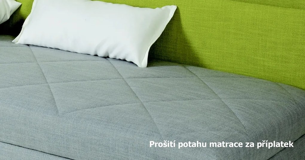 Postel boxspring extra NOVO bez čel, válenda 80 nebo 90x200 cm, český výrobek