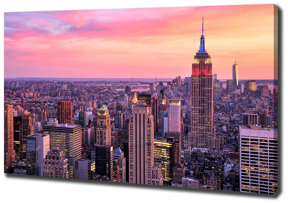 Wallmuralia Foto obraz na plátně do obýváku New York západ 100x70 cm