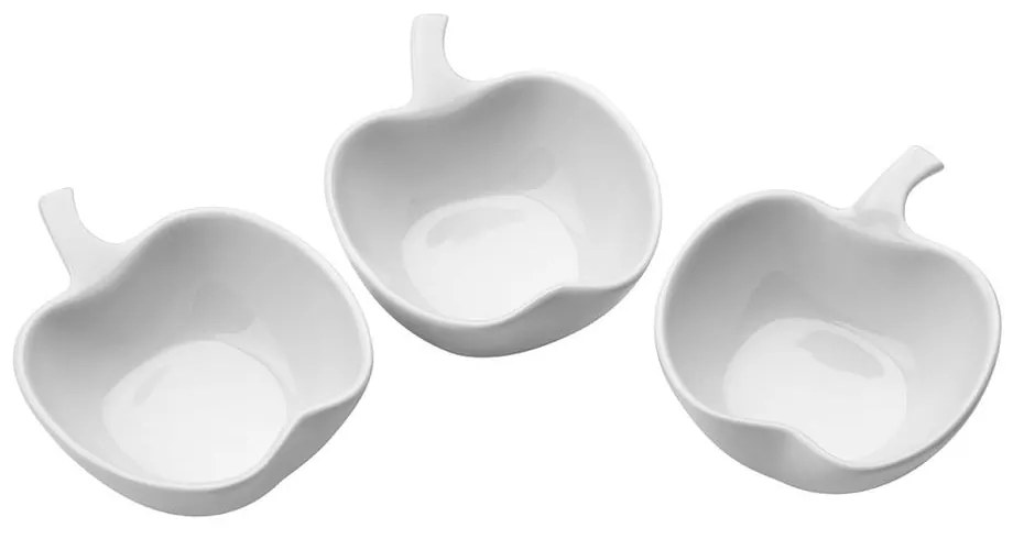 Sada 3 porcelánových servírovacích misek Premier Housewares Apple Shape
