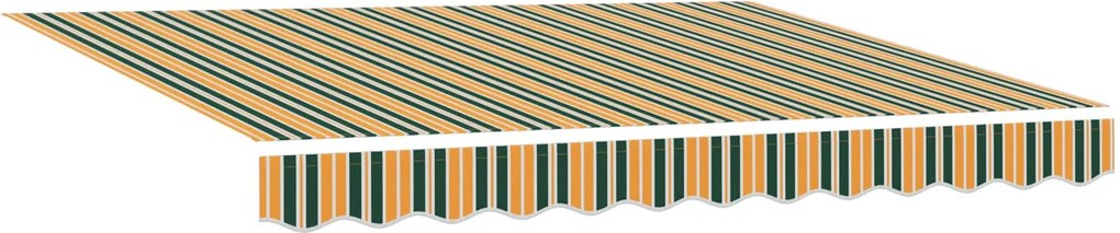 Rám markýzy Zelená a žlutá 300 x 250 cm 3330176