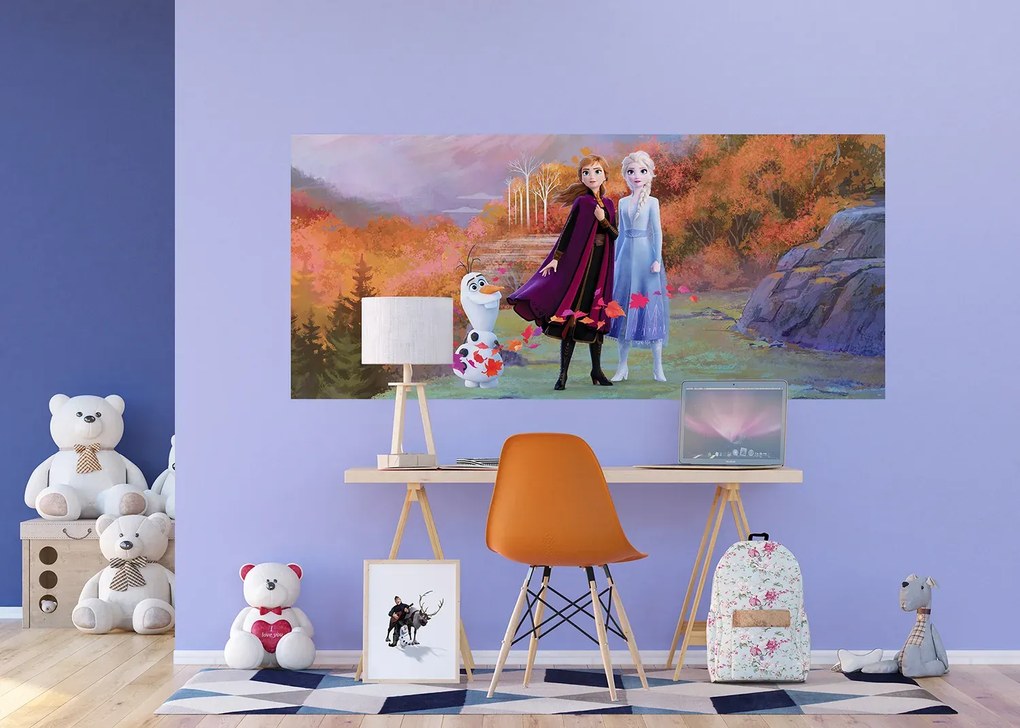Dětská vliesová fototapeta na zed' Ledové království Les, Disney | 202 x 90 cm | DFTDNH 5387