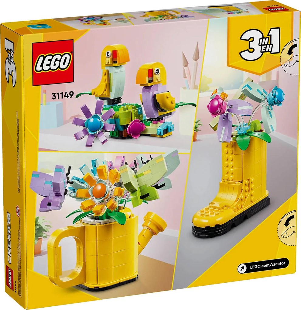 LEGO CREATOR Květiny v konvičce 3v1 31149 STAVEBNICE 2231149