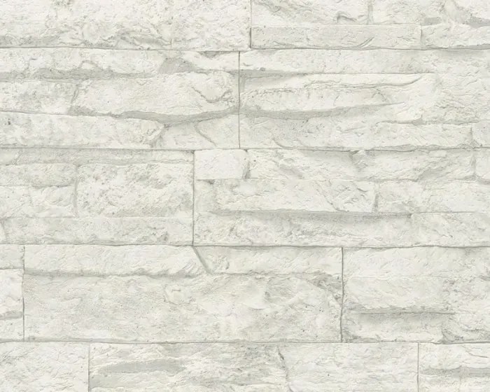 7071-61 tapety na zeď Best of Wood'n Stone | 0,53 x 10,05 m | šedá, bílá