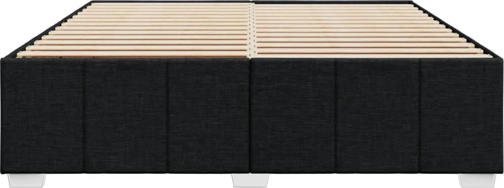 Rám postele bez matrace černý 180 x 200 cm textil 3284855