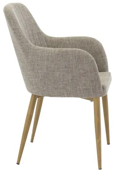 Comfort židle šedá / natur
