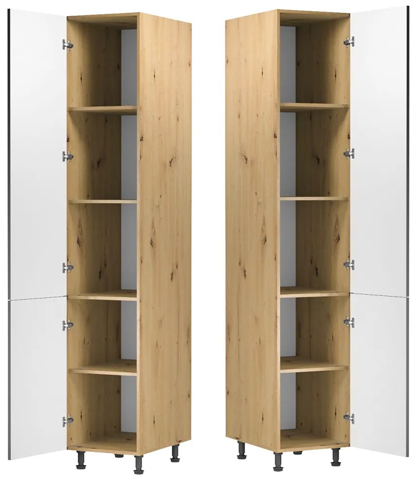 Kuchyně LANGEN šp | sestava F push open | 340 cm | SOKL v CENĚ | artisan/šedá