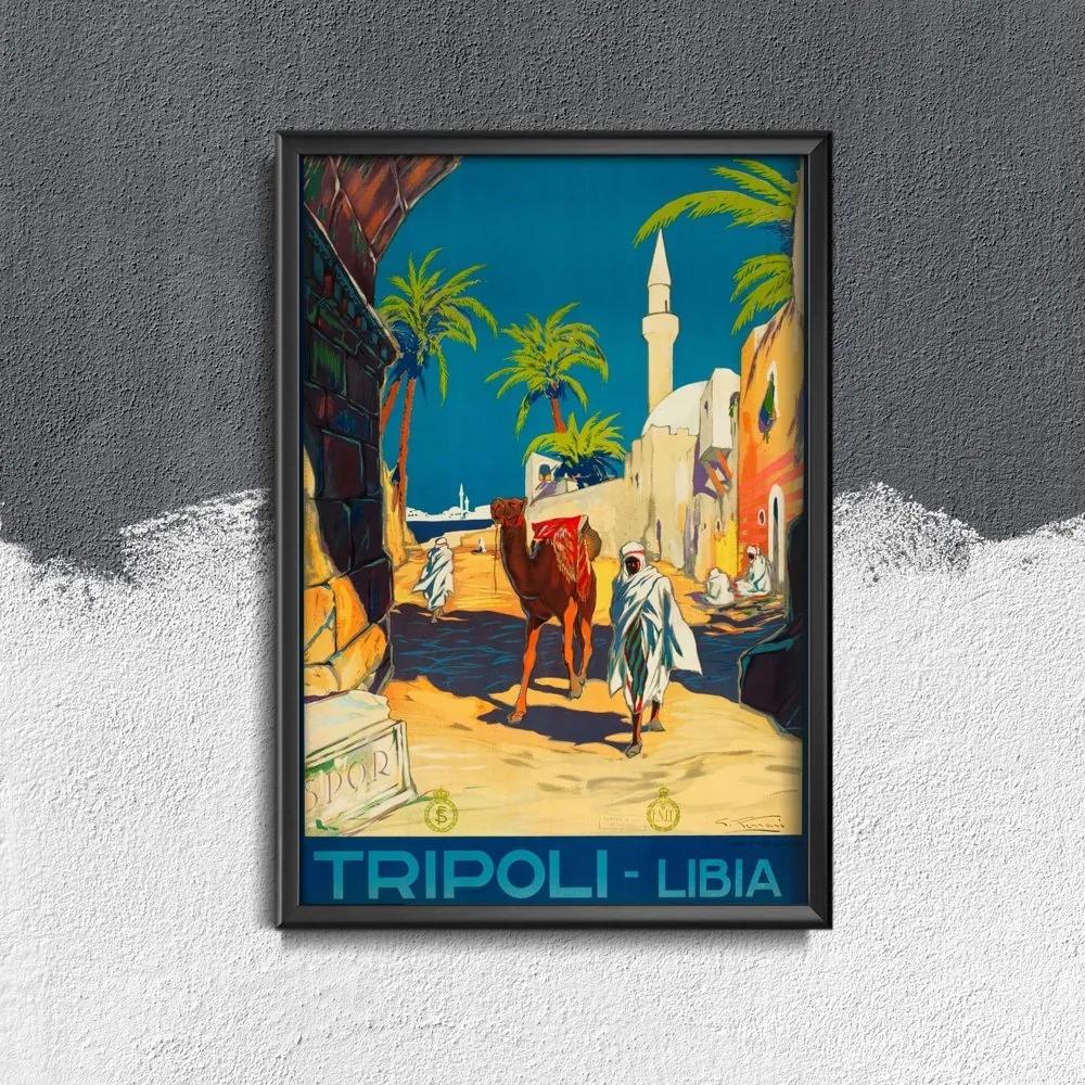 Plakát na zeď Libye tripolis