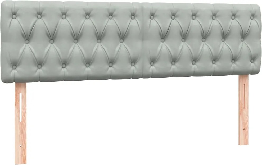 Box spring postel s matrací světle šedá 160x210 cm samet 3316503