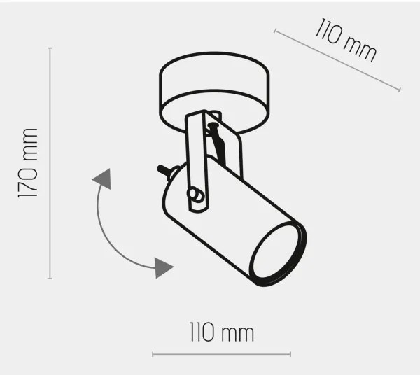 Bodové svítidlo REDO 1xGU10/10W/230V zlatá/černá