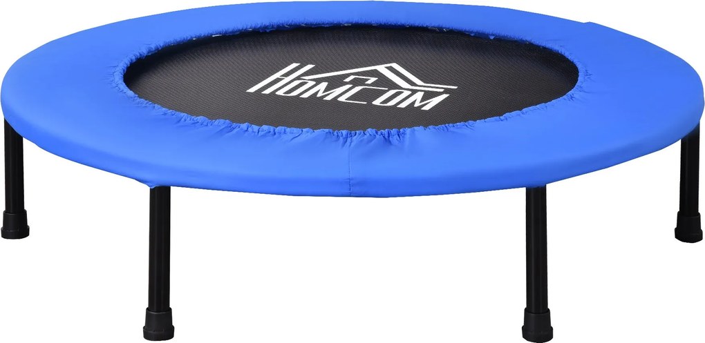 HOMCOM Fitness Trampolína Ø91 cm - Mini trampolína s protiskluzovými nohami, nosnost 100 kg pro dospělé - Trampolíny pro skákání v interiéru i venku |