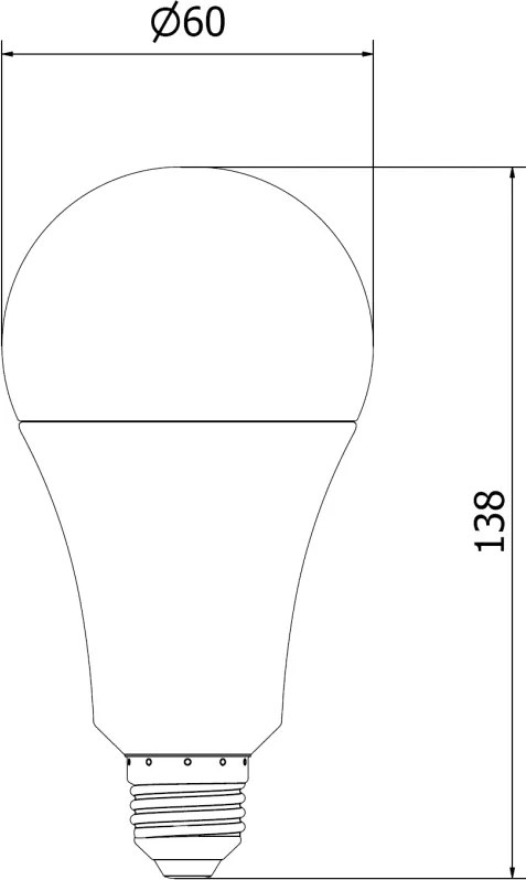 Mexen Nova, LED žárovka E27, A70, 20W, neutrální - 4000K, 2100 lm - L100-E27-2034-01
