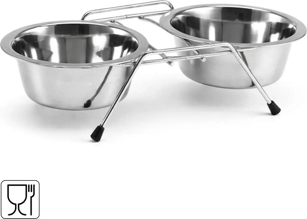 Nerezová miska pro psy DUO PETZ Ø 17 cm
