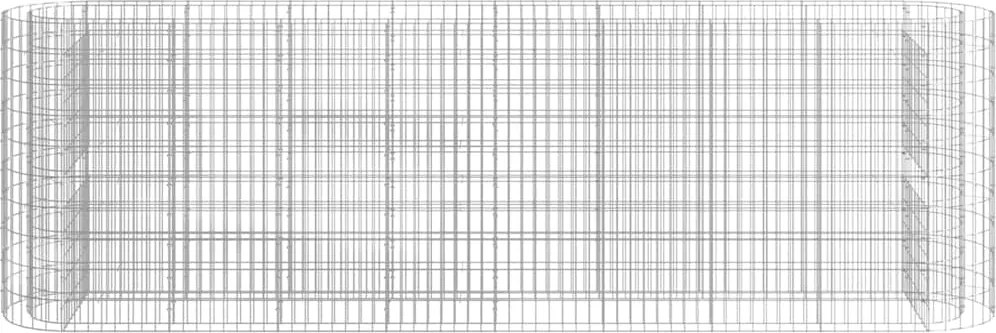 Gabionový vyvýšený záhon pozinkované železo 330 x 50 x 100 cm 152035